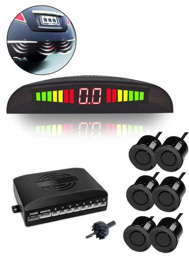Buy Car Assistant Parking Sensor System with 6 Ultrasonic Sensors of ...