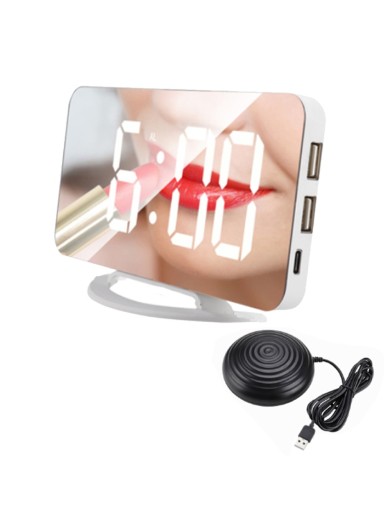 Buy Digital Clock Large Display LED Electric Alarm Clock Vibration ...